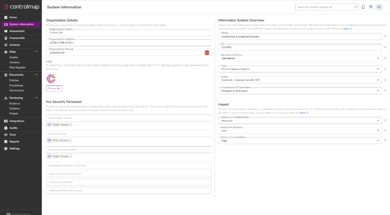Automate System Security Plans (SSP) directly in ControlMap | ScalePad