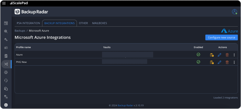 Backup Radar + Microsoft Azure | ScalePad