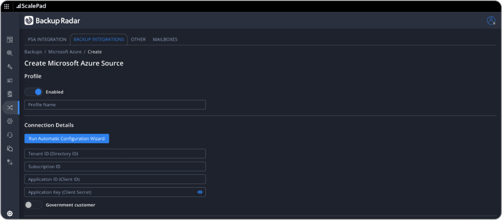 Backup Radar + Microsoft Azure | ScalePad