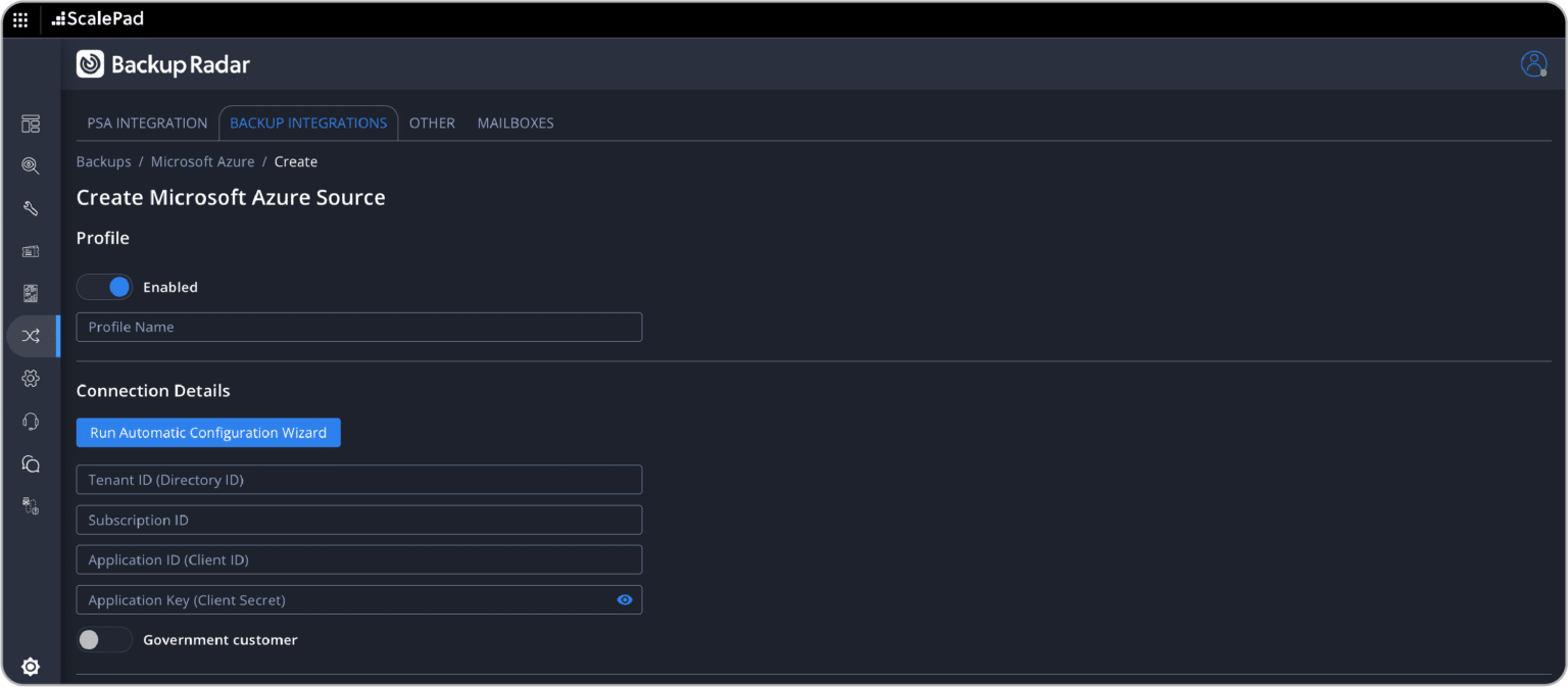 Backup Radar + Microsoft Azure | ScalePad