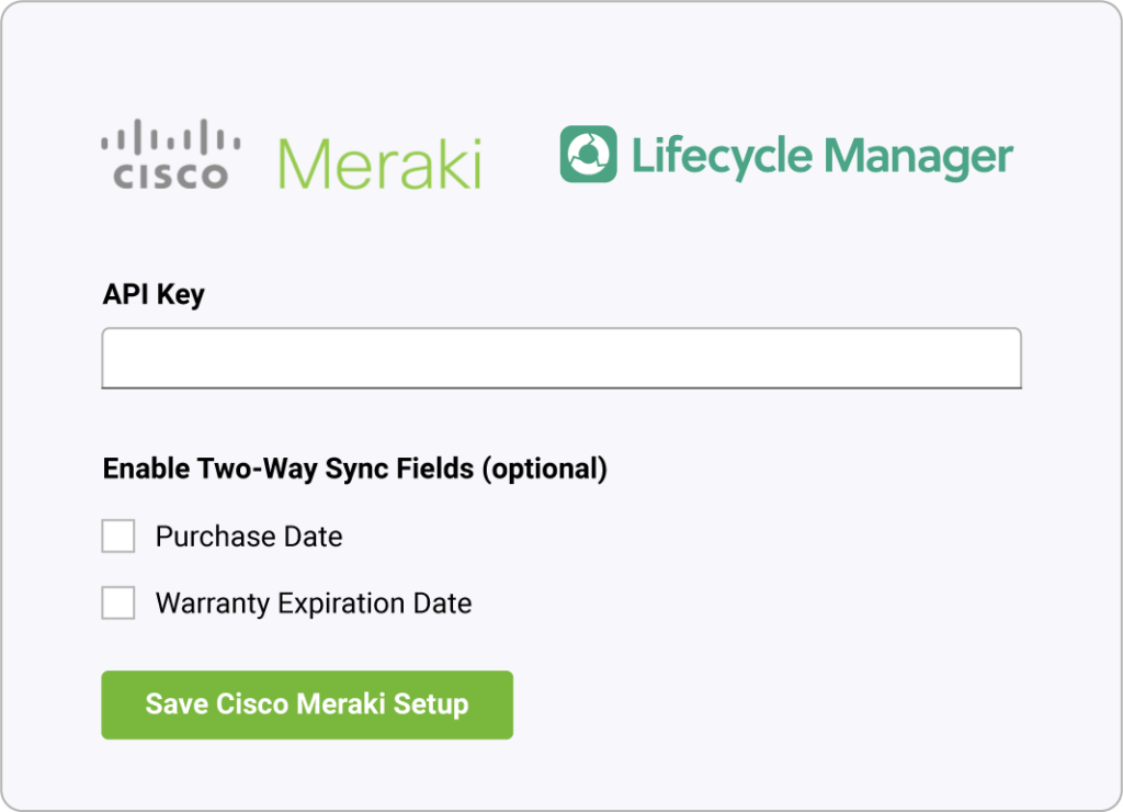 Lifecycle Manager + Cisco Meraki | ScalePad